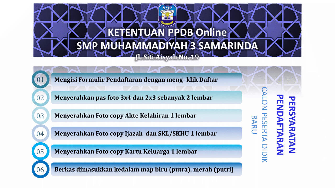 SPMB Online | SMP MUHAMMADIYAH 3 SAMARINDA